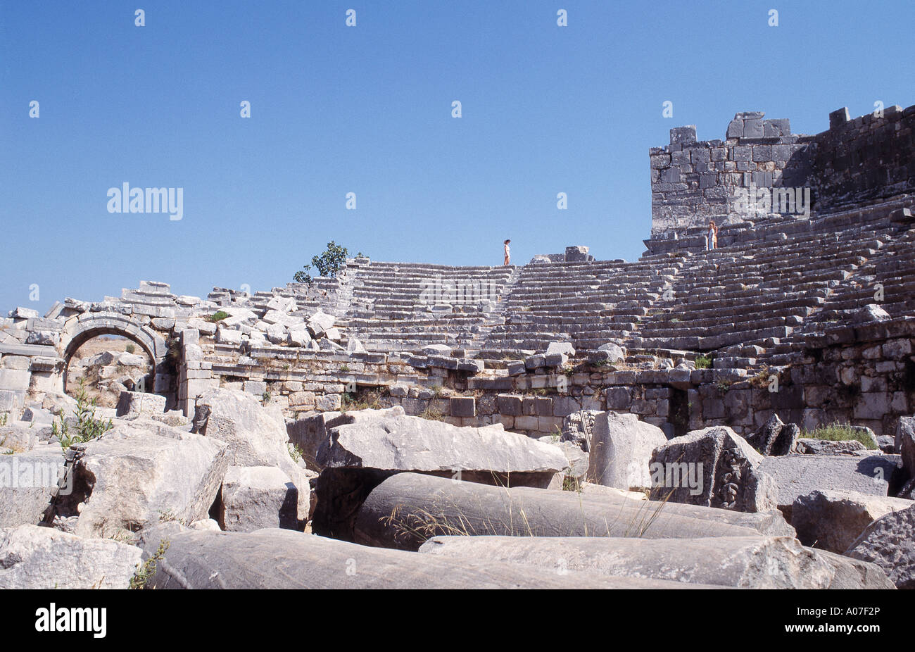 Historic Amphitheatre Ruins Zanthos Turkey Stock Photo - Alamy