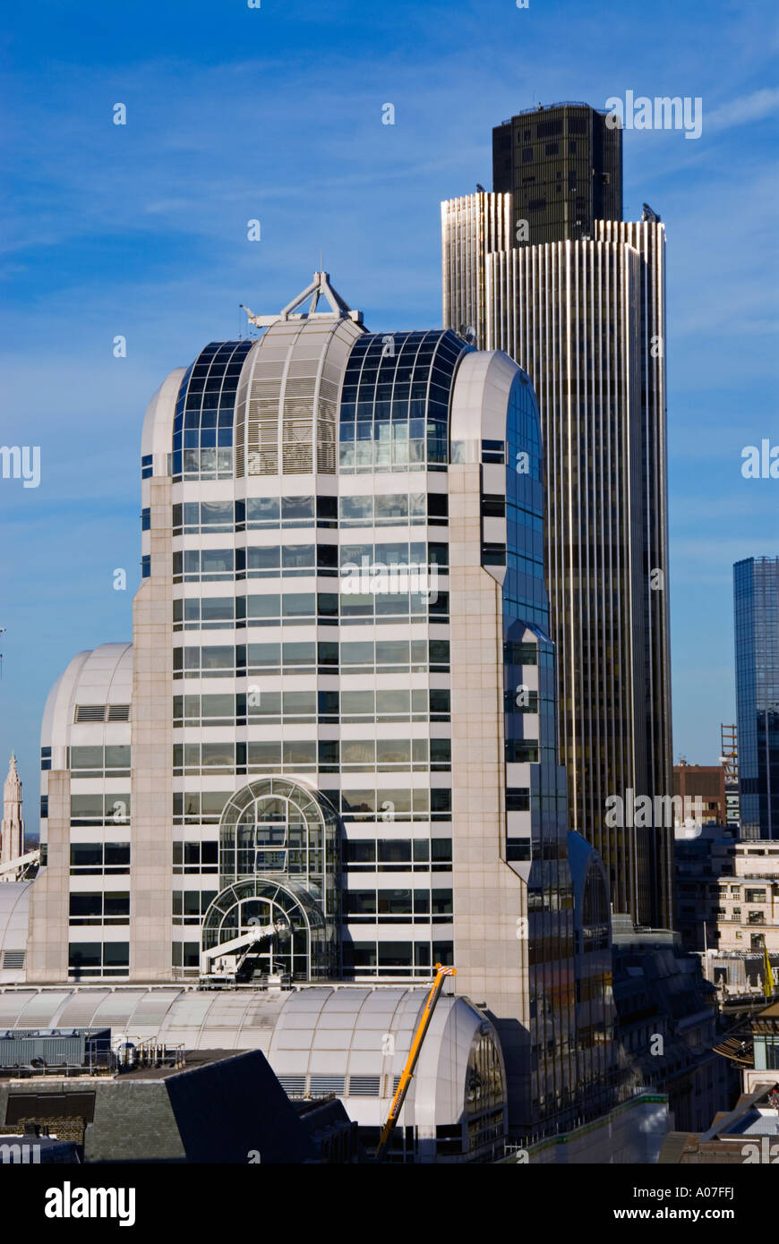 Rooftop view of high rise buildings in the City Stock Photo - Alamy
