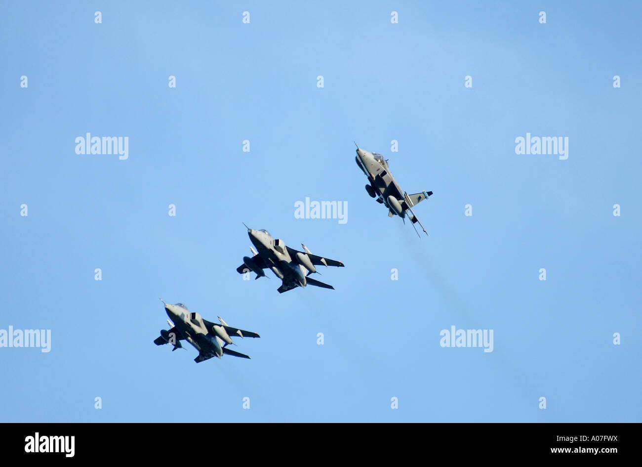 RAF SEPECAT Anglo-French Jaguar GR3A jet ground attack aircraft. XAV ...