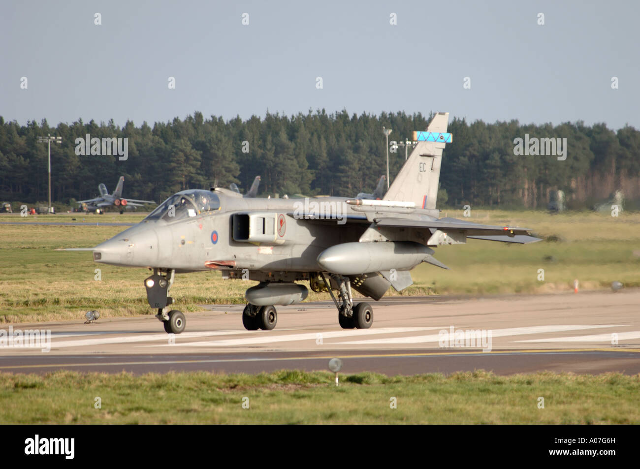 RAF SEPECAT Anglo-French Jaguar GR3A jet ground attack aircraft. XAV ...