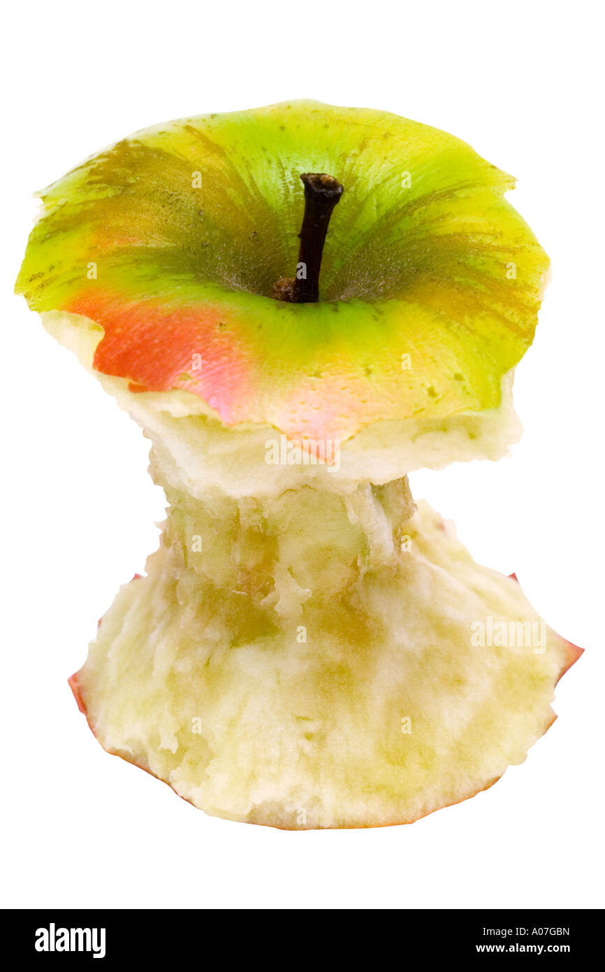 Apple Core (Top View Stock Photo - Alamy
