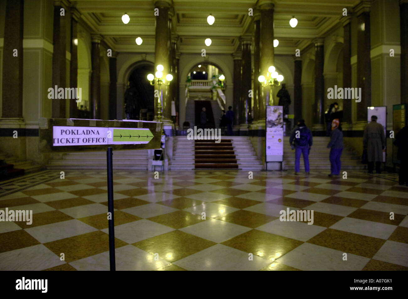 national museum muzeum interior hallway entrance foyer Stock Photo - Alamy