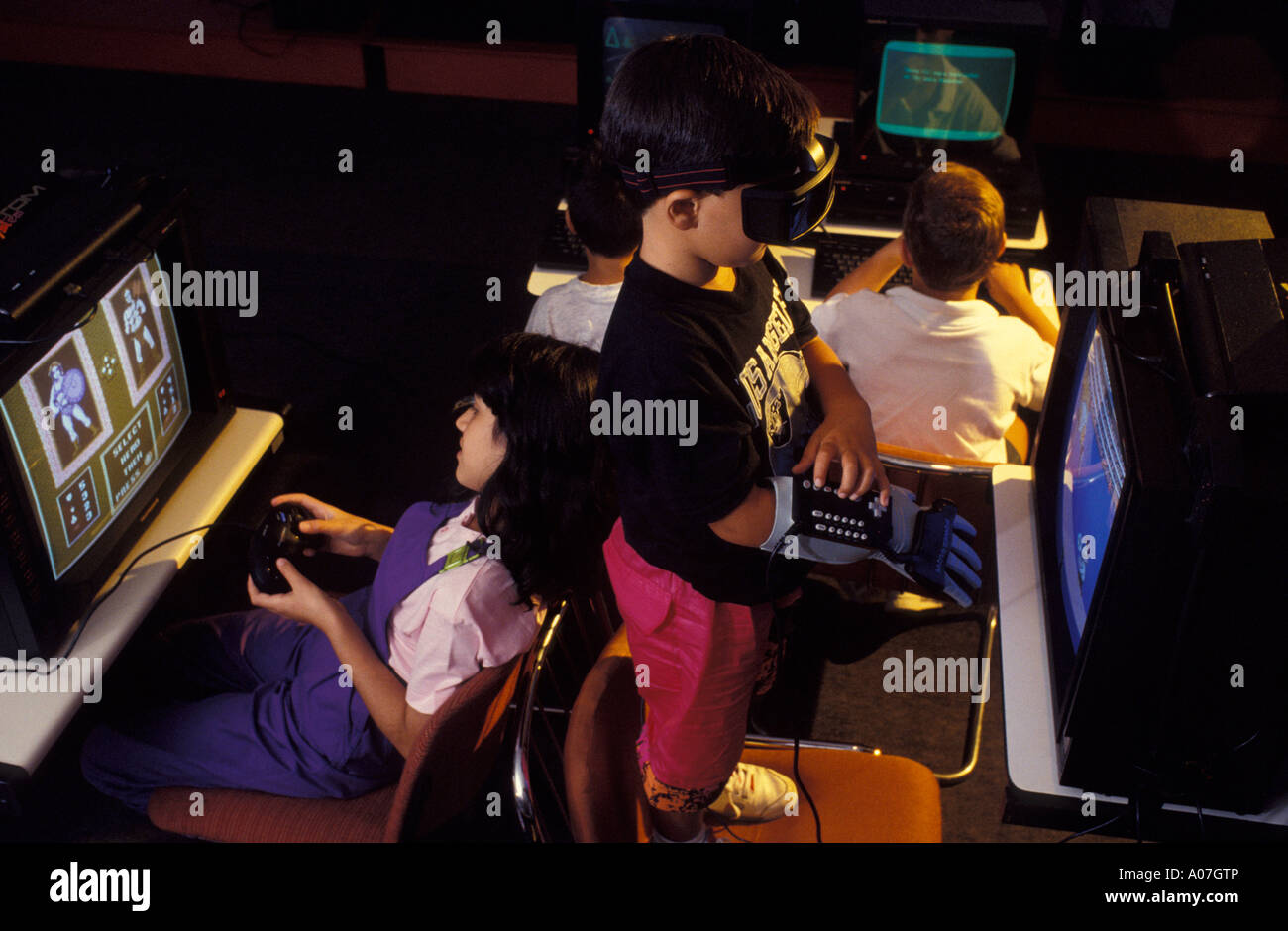 Sao Paulo, Brazil. Middle-class children at electronic games ( video ...