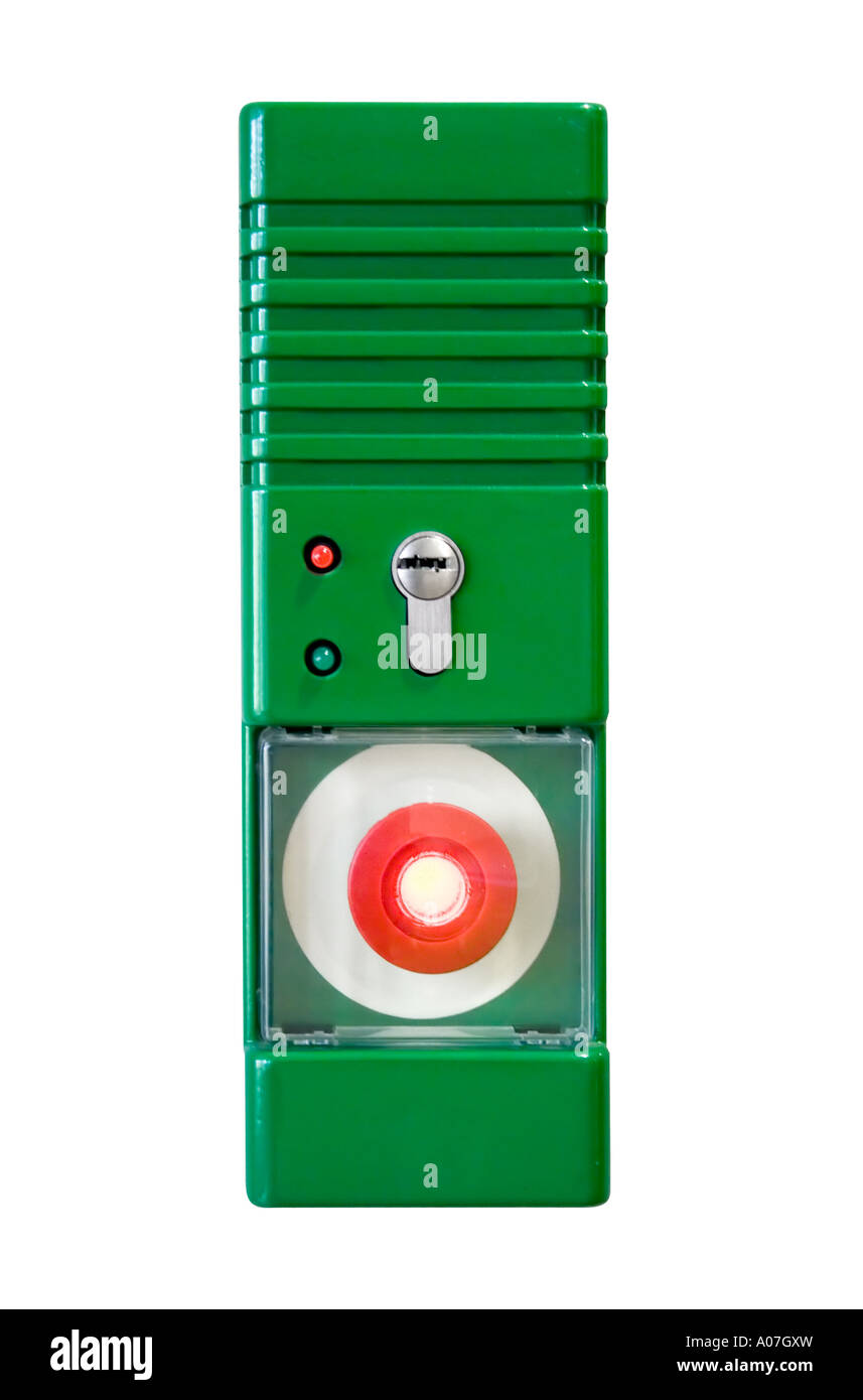 Emergency Button (Front View Stock Photo - Alamy