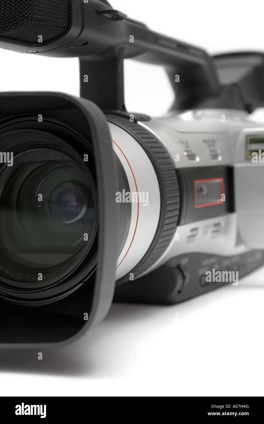 Digital Video Camera (Detail Front-Side View Stock Photo - Alamy