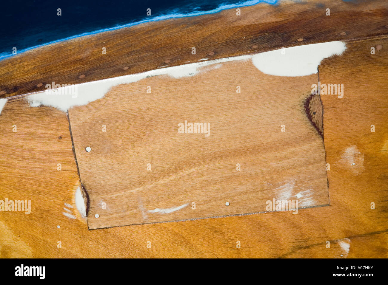 Patched boat hi-res stock photography and images - Alamy