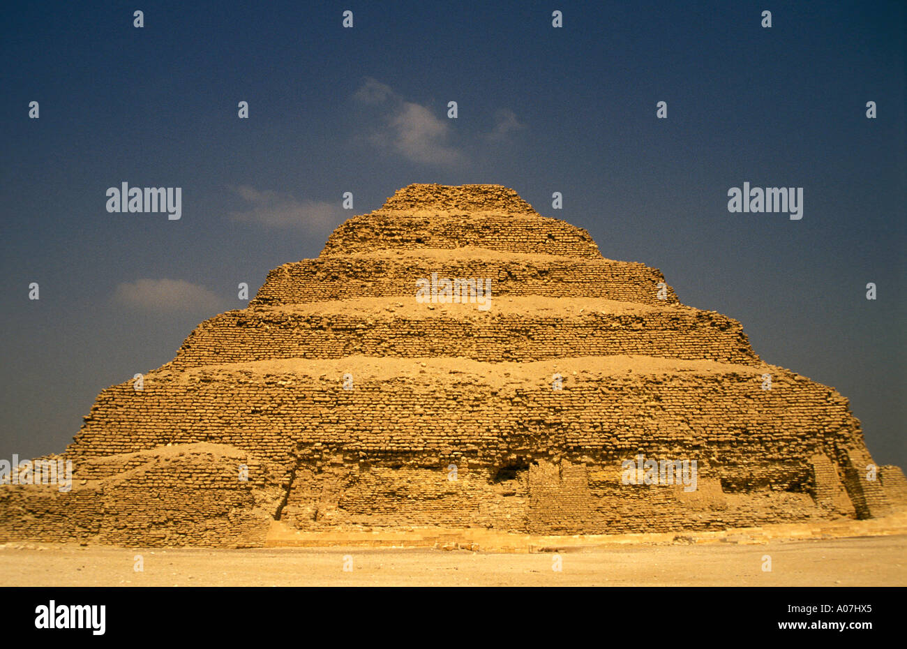 The Step Pyramid of Zoser in Saqqara, Egypt Stock Photo - Alamy