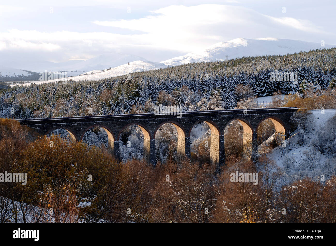 Slochd Rail Viaduct Carrbridge Stock Photo - Alamy