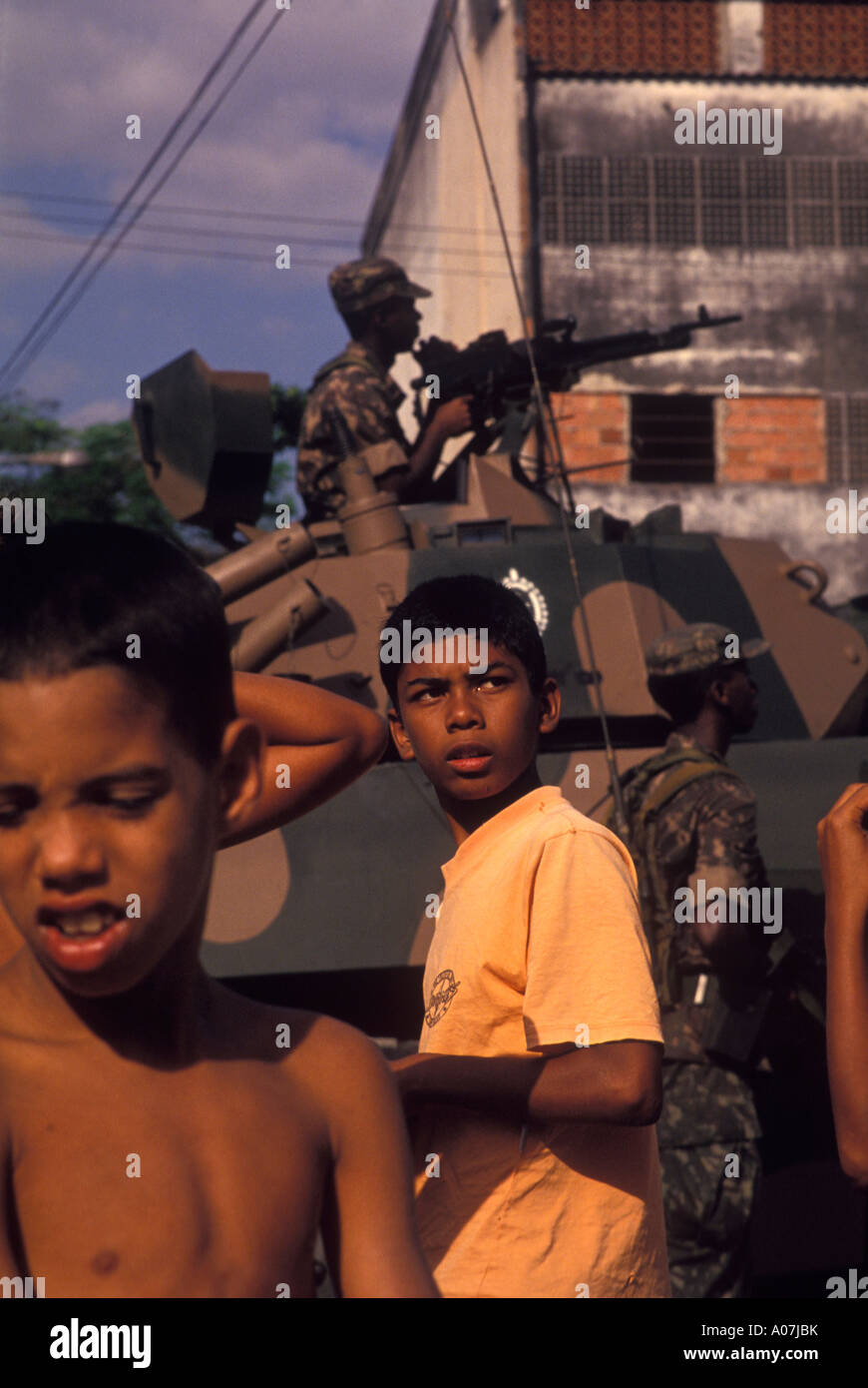 Rio de Janeiro Brazil Conflict between Brazilian Army x Drug traffic ...