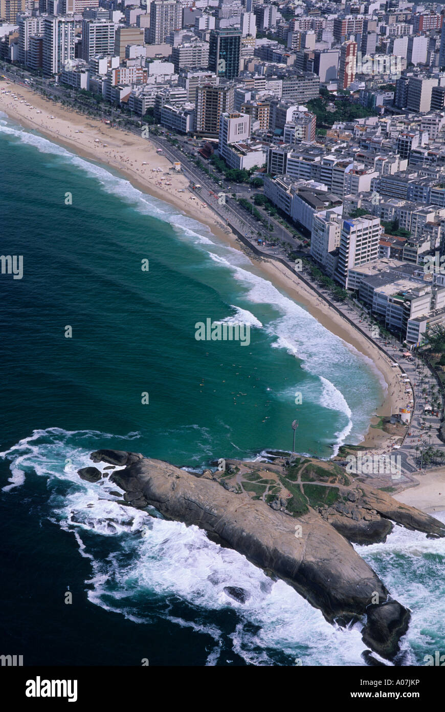 Aerial view arpoador rock hi-res stock photography and images - Alamy