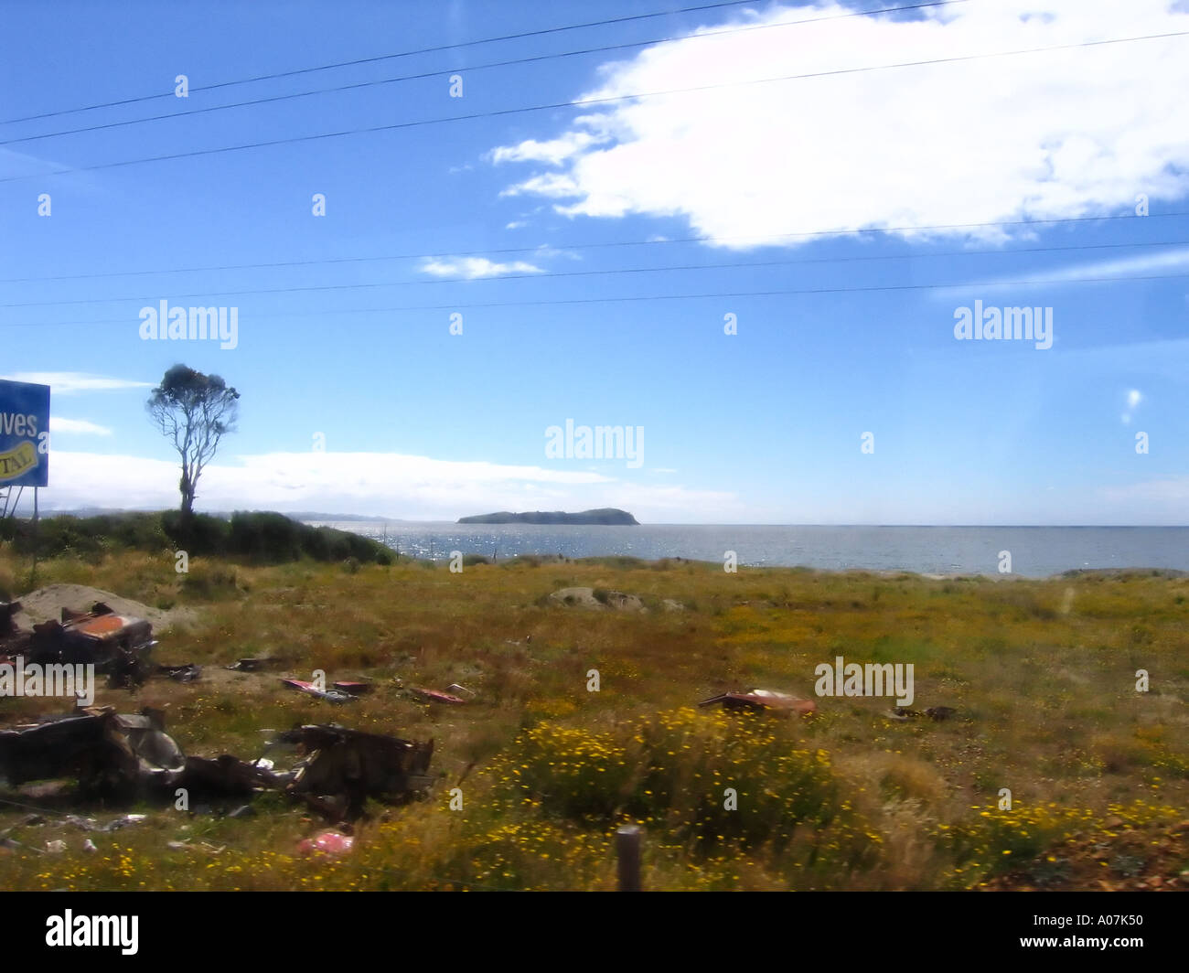 countryside and view of the ocean Chiloe Chile South America Stock ...