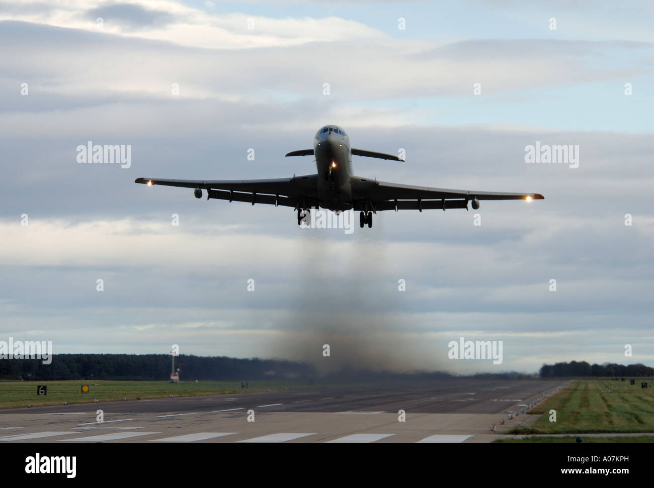 RAF VC 10 at Take Off Kinloss, Morayshire. Scotland. XAV 3957-377 Stock ...