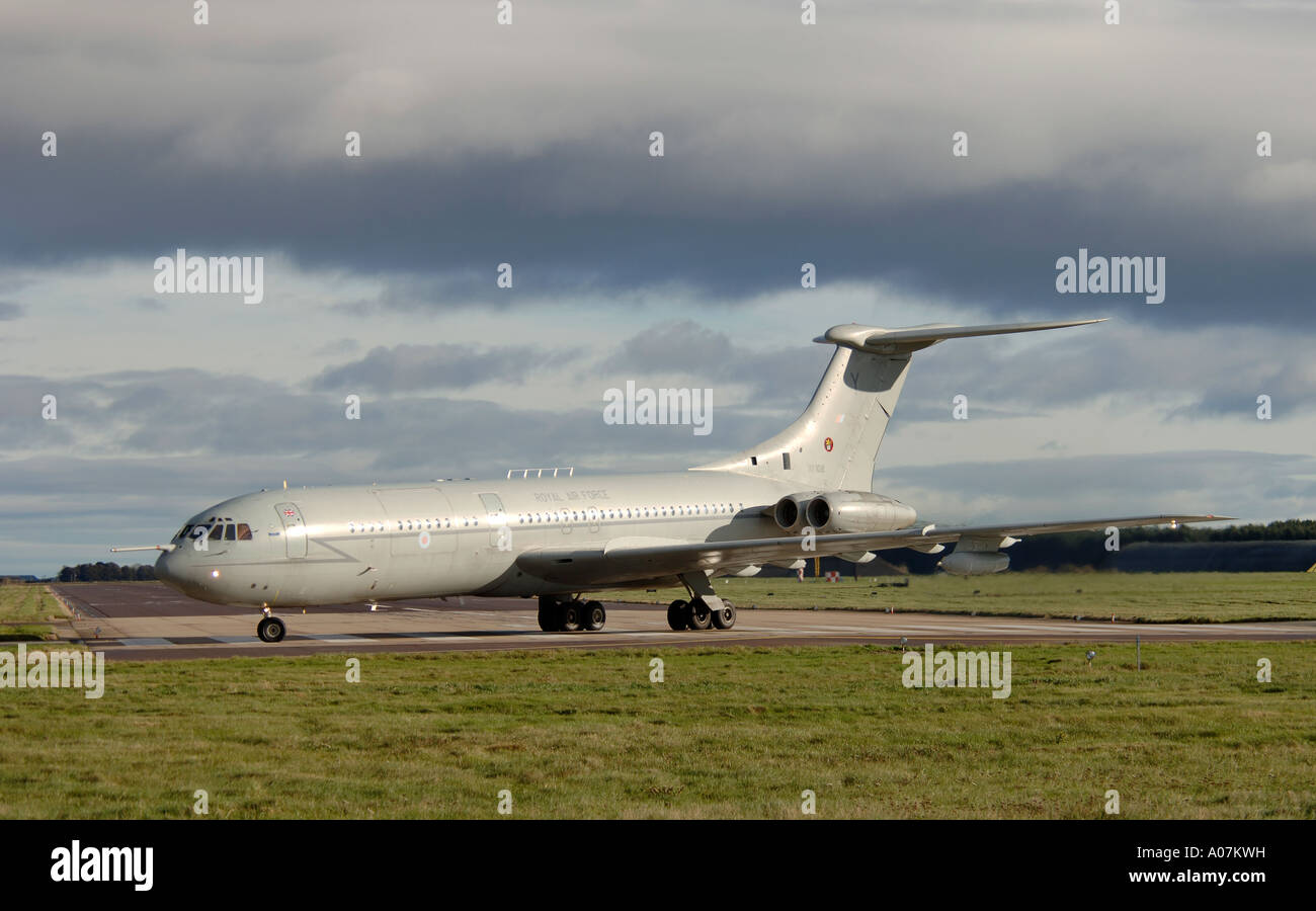 RAF VC 10 arriving at RAF Kinloss on deployment, Morayshire, Scotland ...