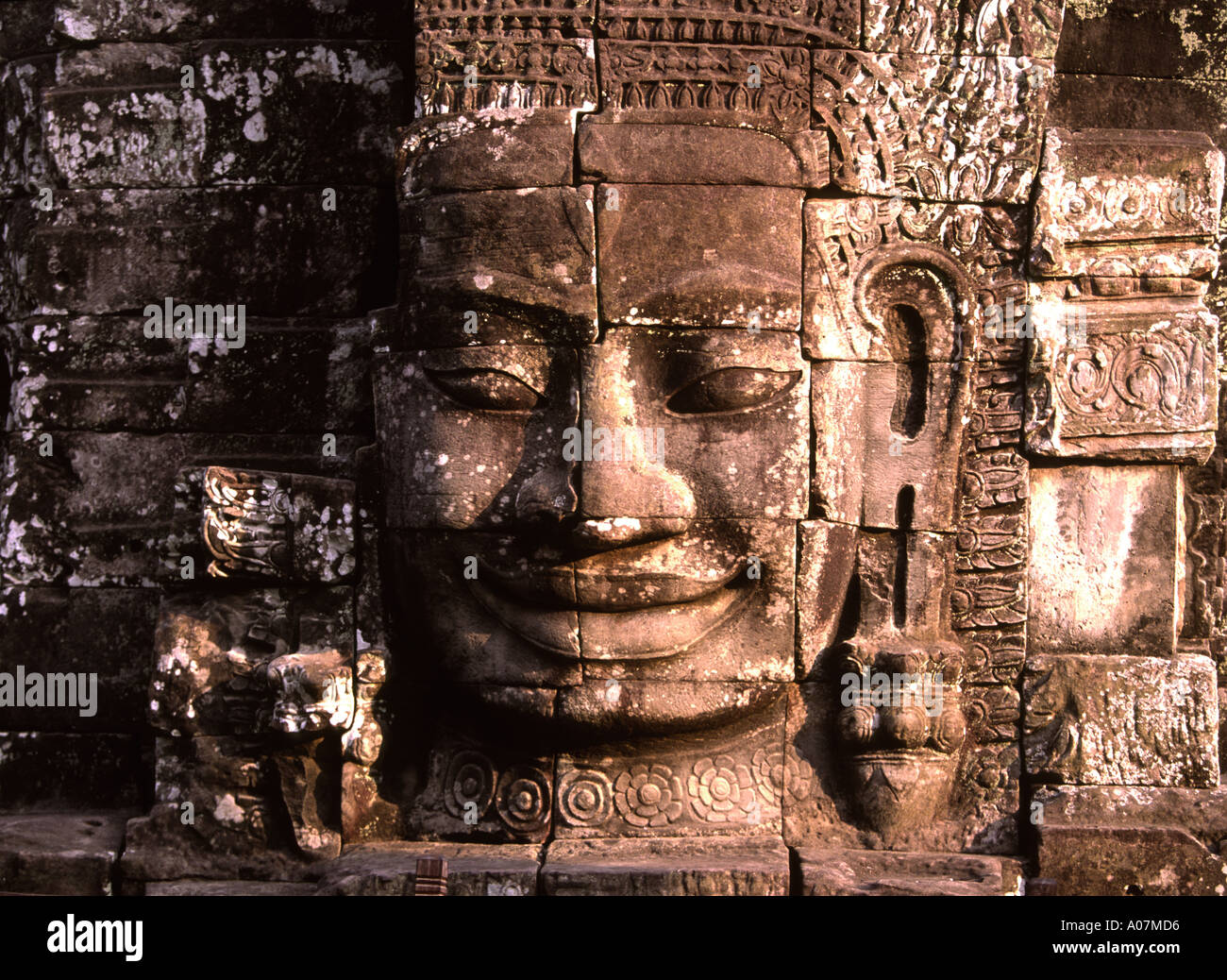 The enigmatic faces of Bayon Temple Angkor Thom Cambodia 14 Stock Photo ...
