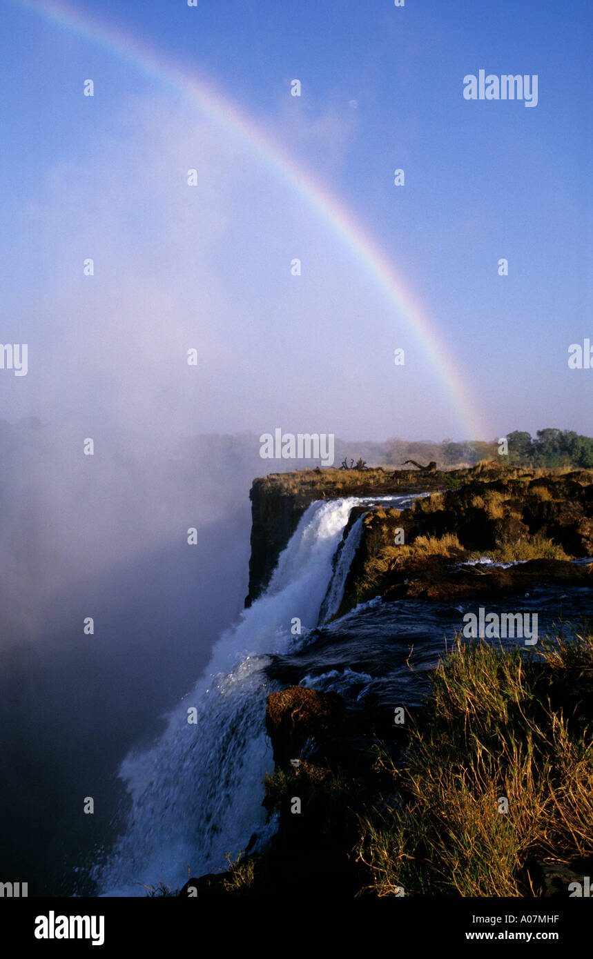 Victoria Falls Rainbow Stock Photo - Alamy