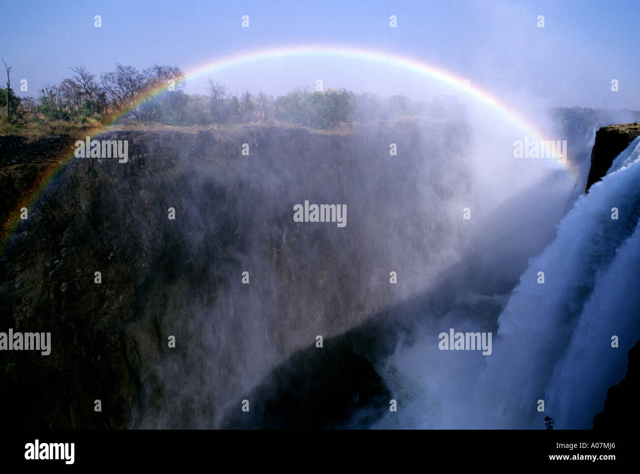 Victoria Falls Rainbow Stock Photo - Alamy