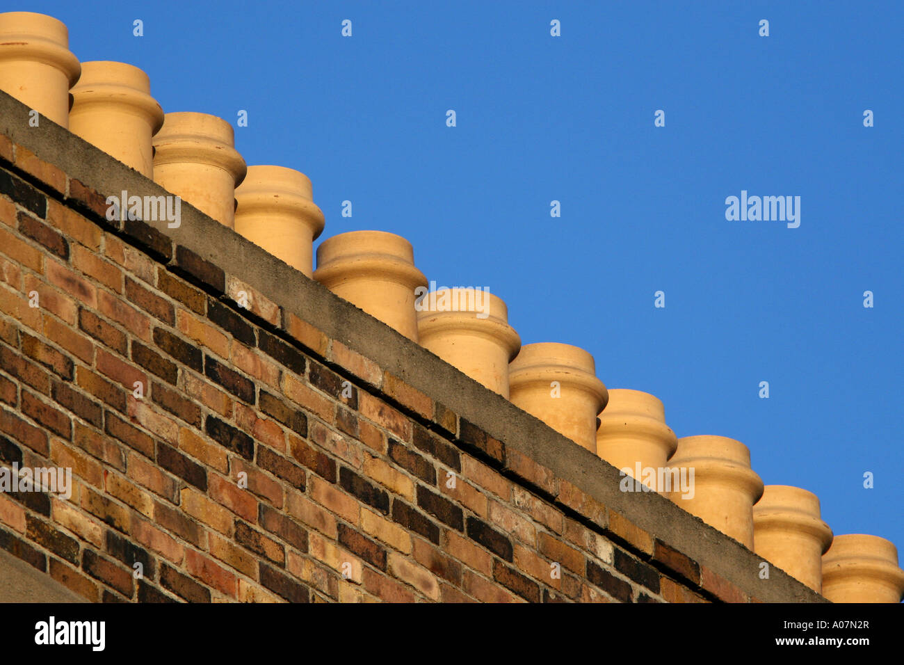 Chimneys on a Georgian house in Dublin Stock Photo - Alamy
