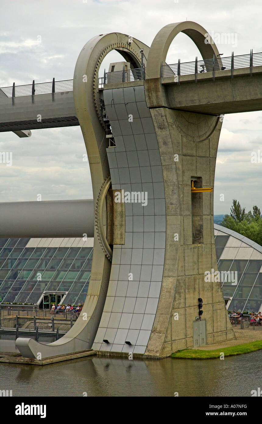 The Falkirk Wheel rotating boat lift, Falkirk, Scotland Stock Photo - Alamy