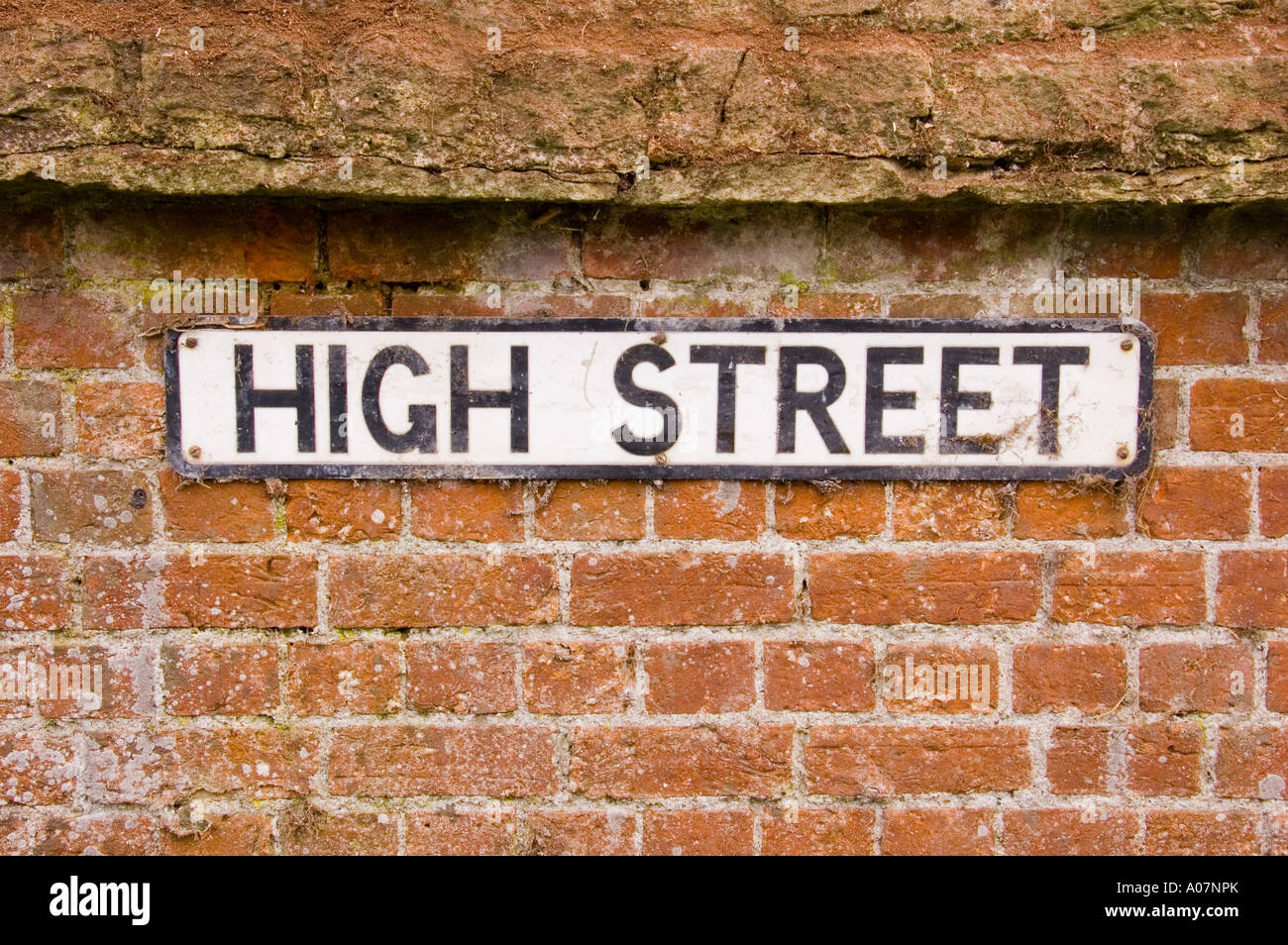 High Street Sign Stock Photo - Alamy