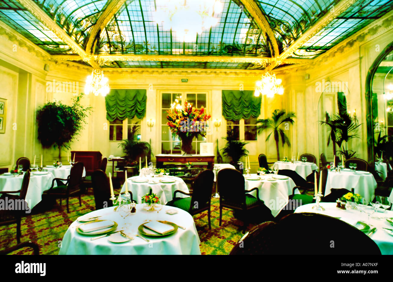 Fancy French Restaurant Interior Decor High Resolution Stock ...