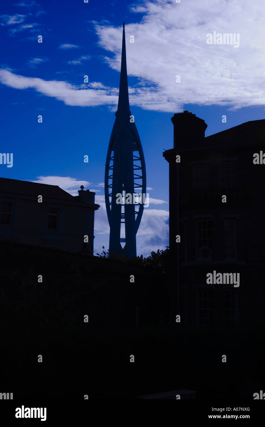Spinnaker Tower Silhouette Portsmouth Stock Photo - Alamy