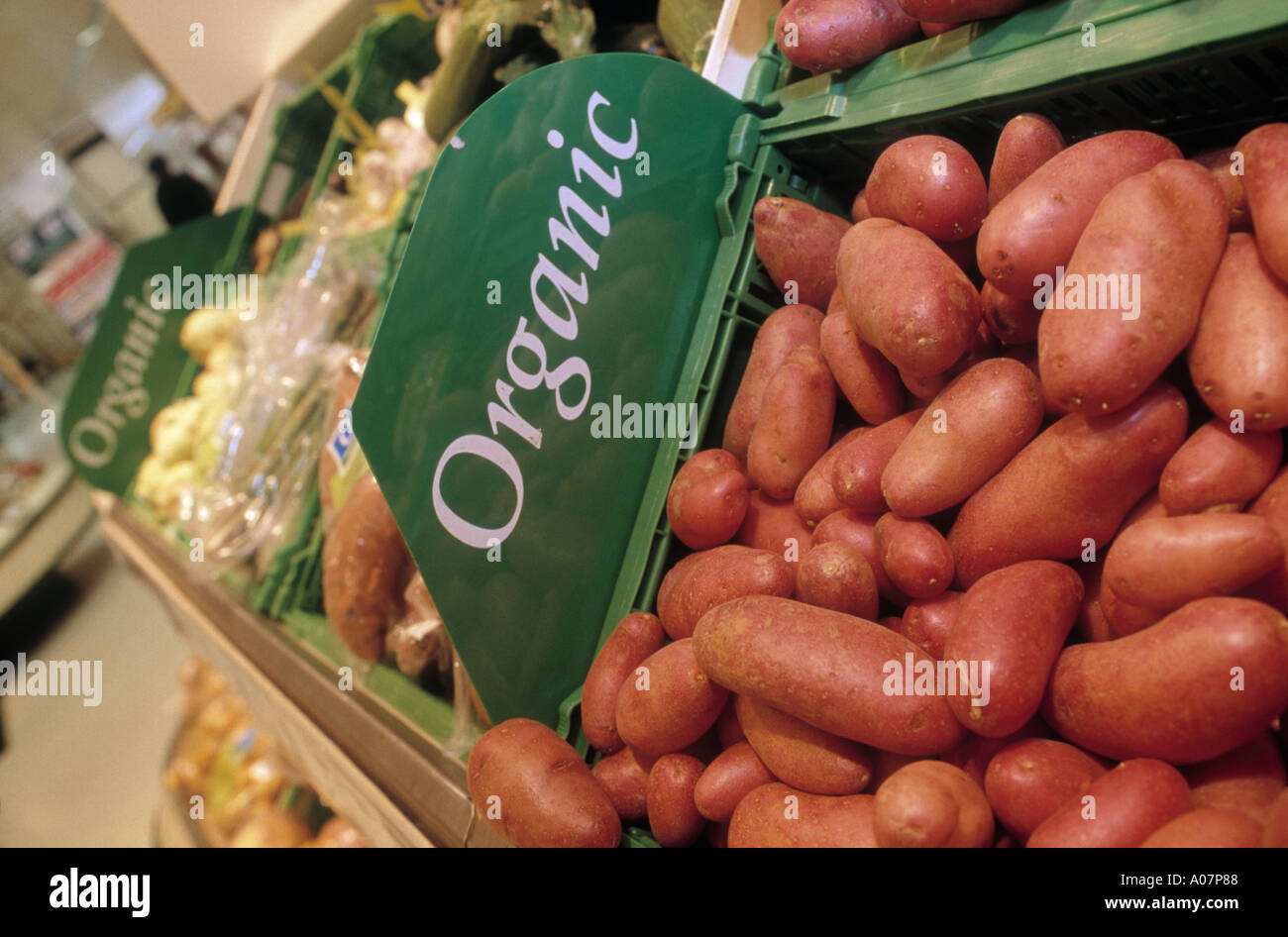Organic Food and drink at Waitrose supermarket Stock Photo - Alamy