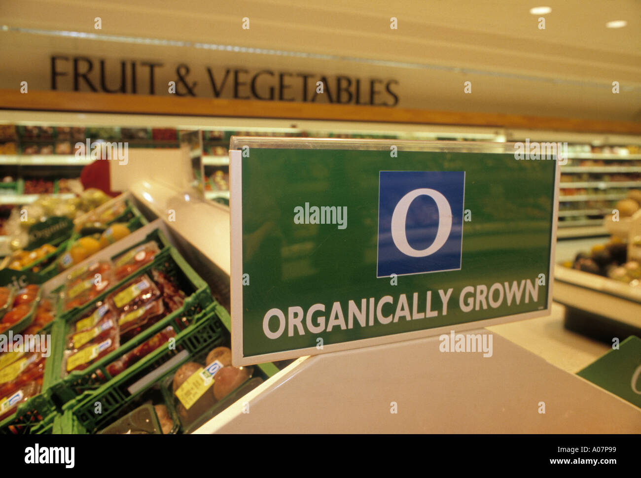 Organic Food and drink at Waitrose supermarket Stock Photo - Alamy