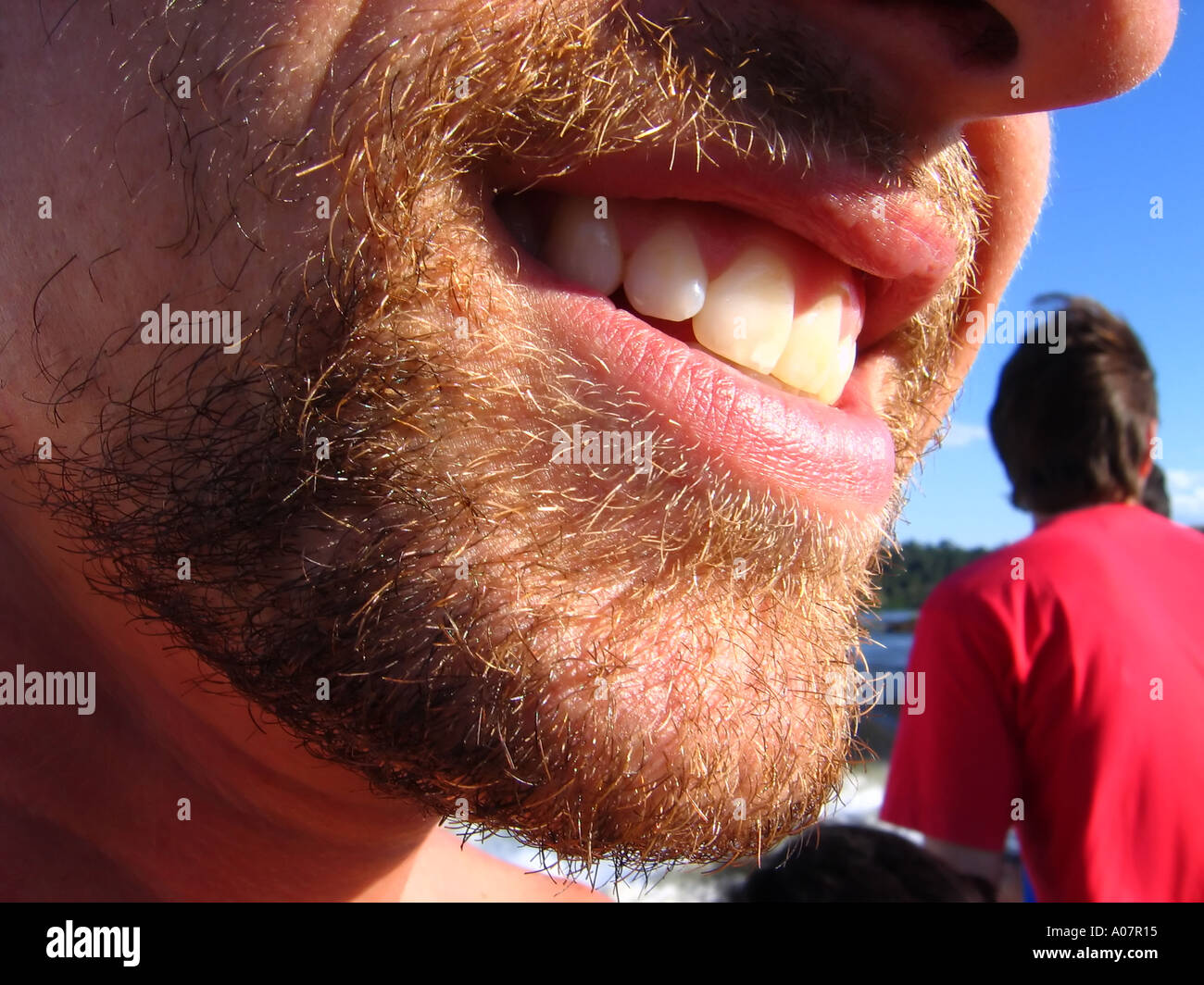 mouth of man smiling Stock Photo - Alamy