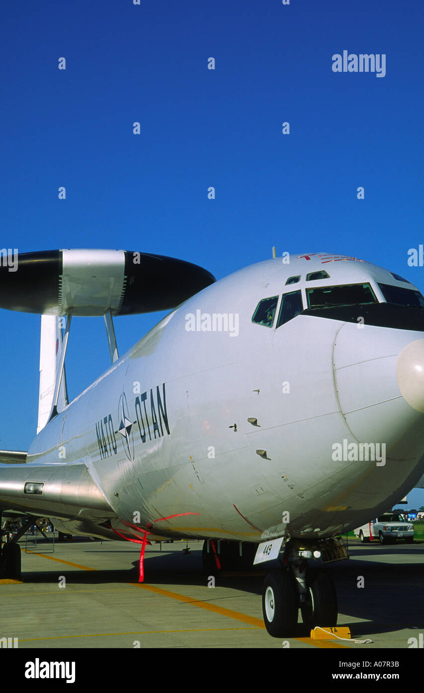 NATO USAF Boeing E 3A Sentry AWACS Aircraft Stock Photo - Alamy