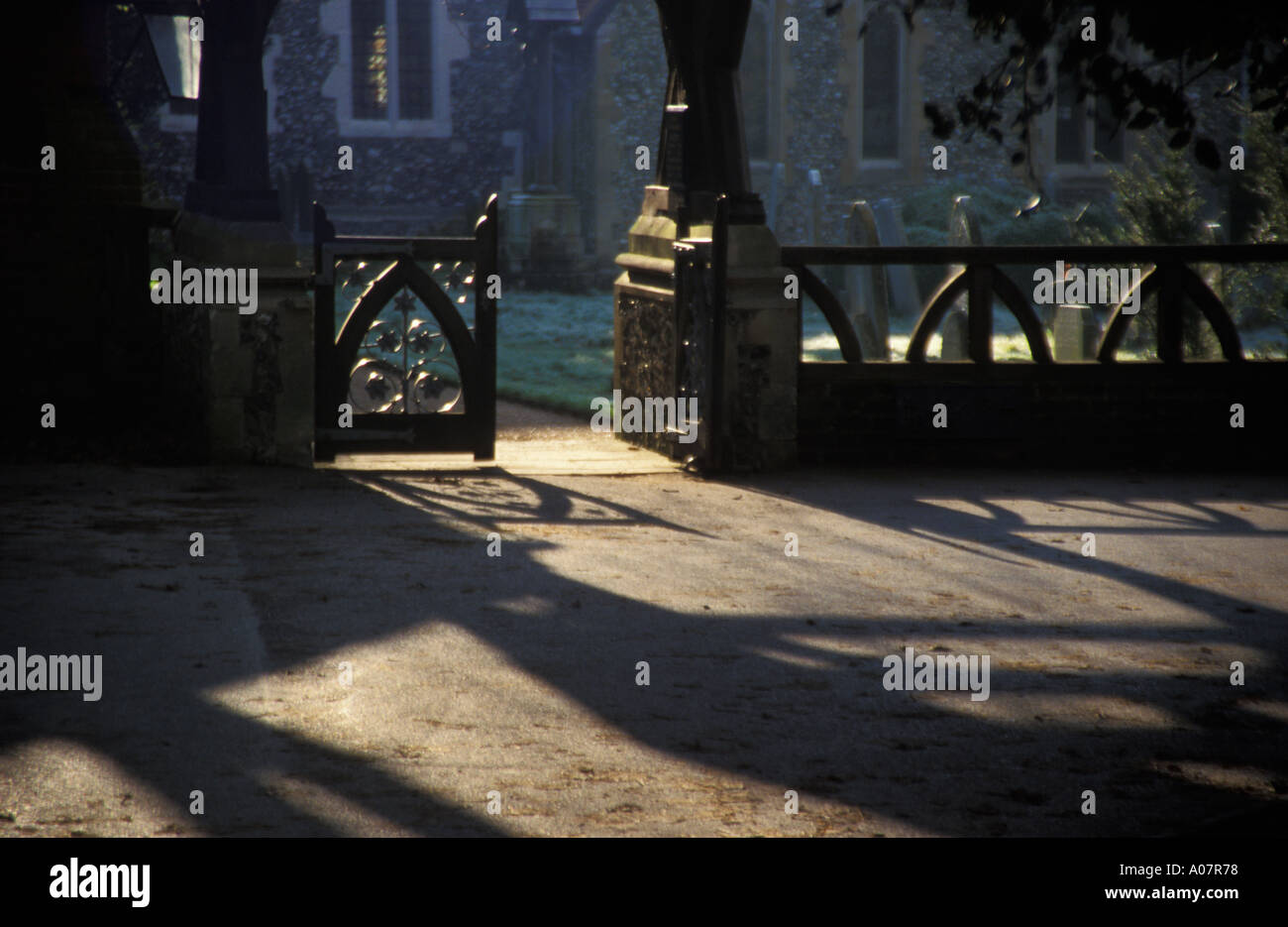 Gate of St Mary s Church Stoke D Abernon Surrey England Stock Photo - Alamy