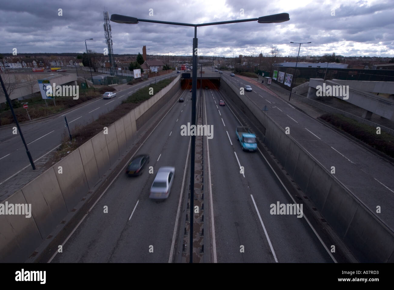 aerial view of North circular road A406 with traffic Stock Photo - Alamy