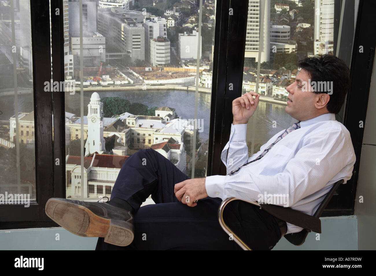 Executive boss in cabin sitting hi-res stock photography and images - Alamy