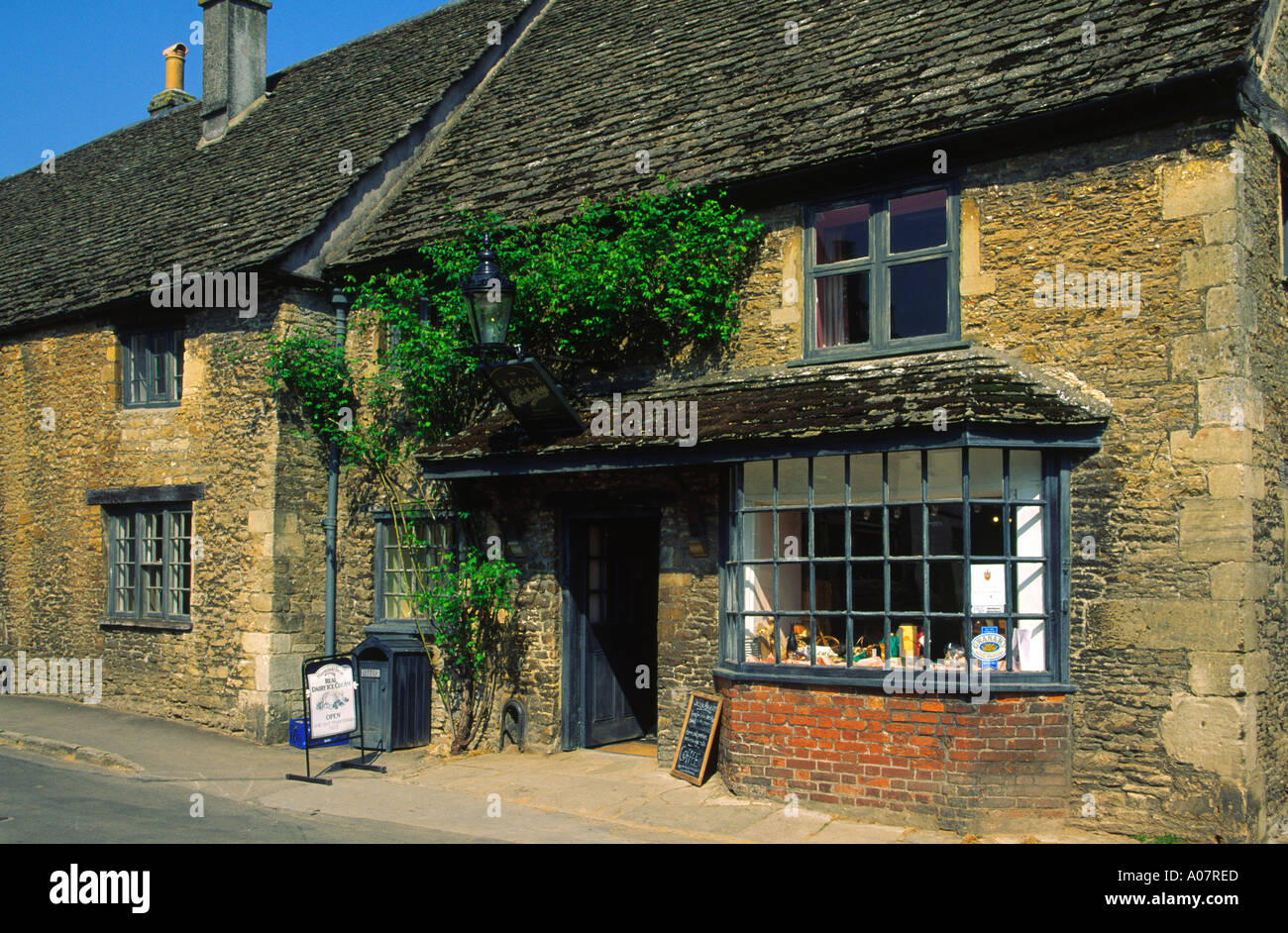 Lacock Bakery in the village of Lacock Wiltshire England Stock Photo ...