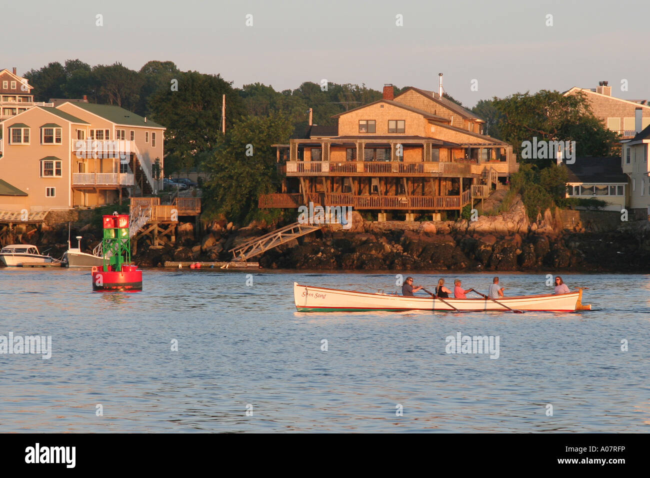 Rowers in a pulling boat Stock Photo - Alamy