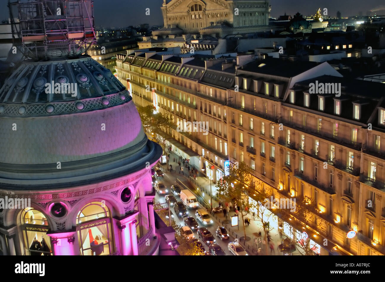 Paris France, Shopping Area From Top of "Printemps Department Store" to ...