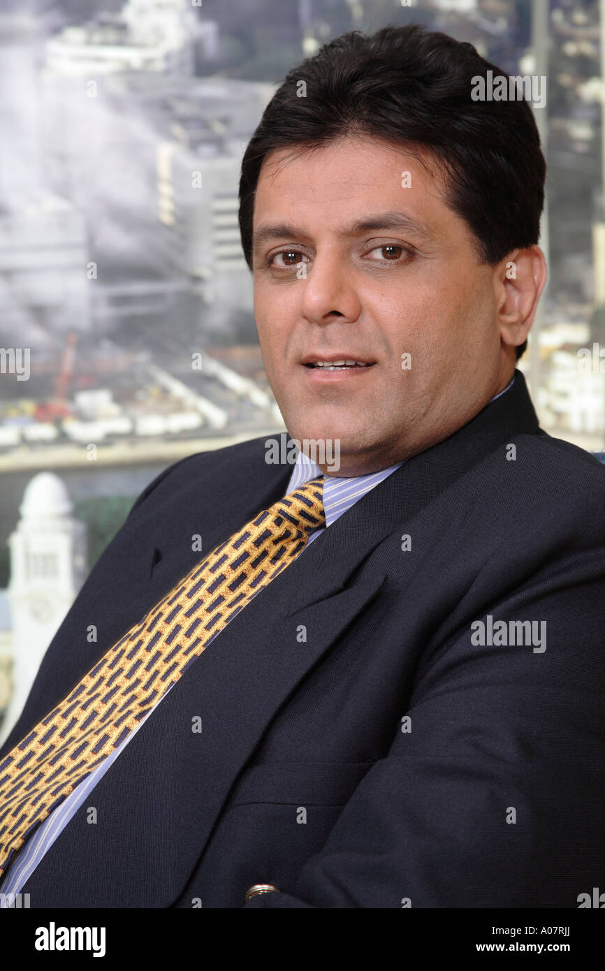 CEO portrait in his cabin in business suit with city background Stock ...