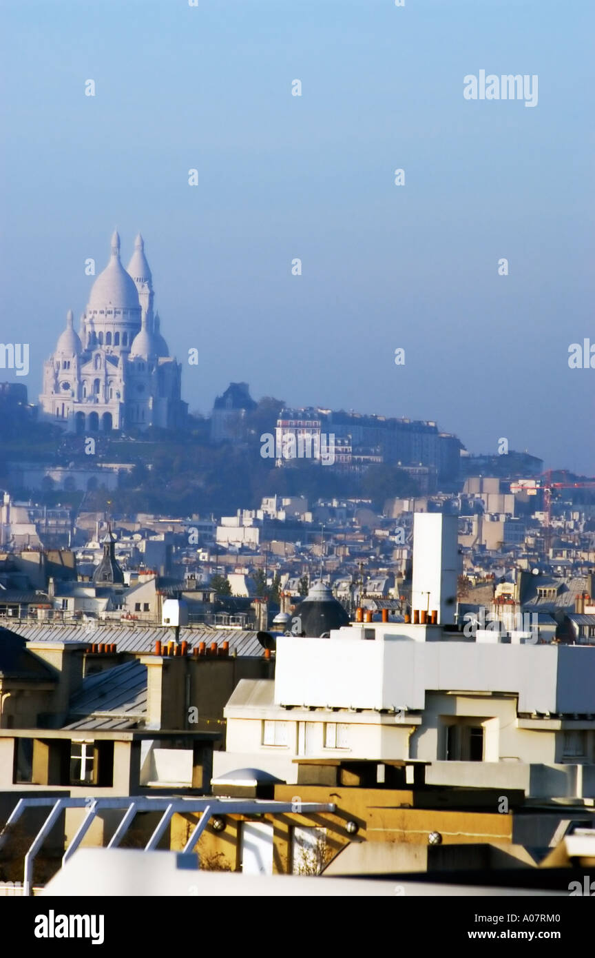 Paris France, Overview Aerial cityscape "from above perspective ...