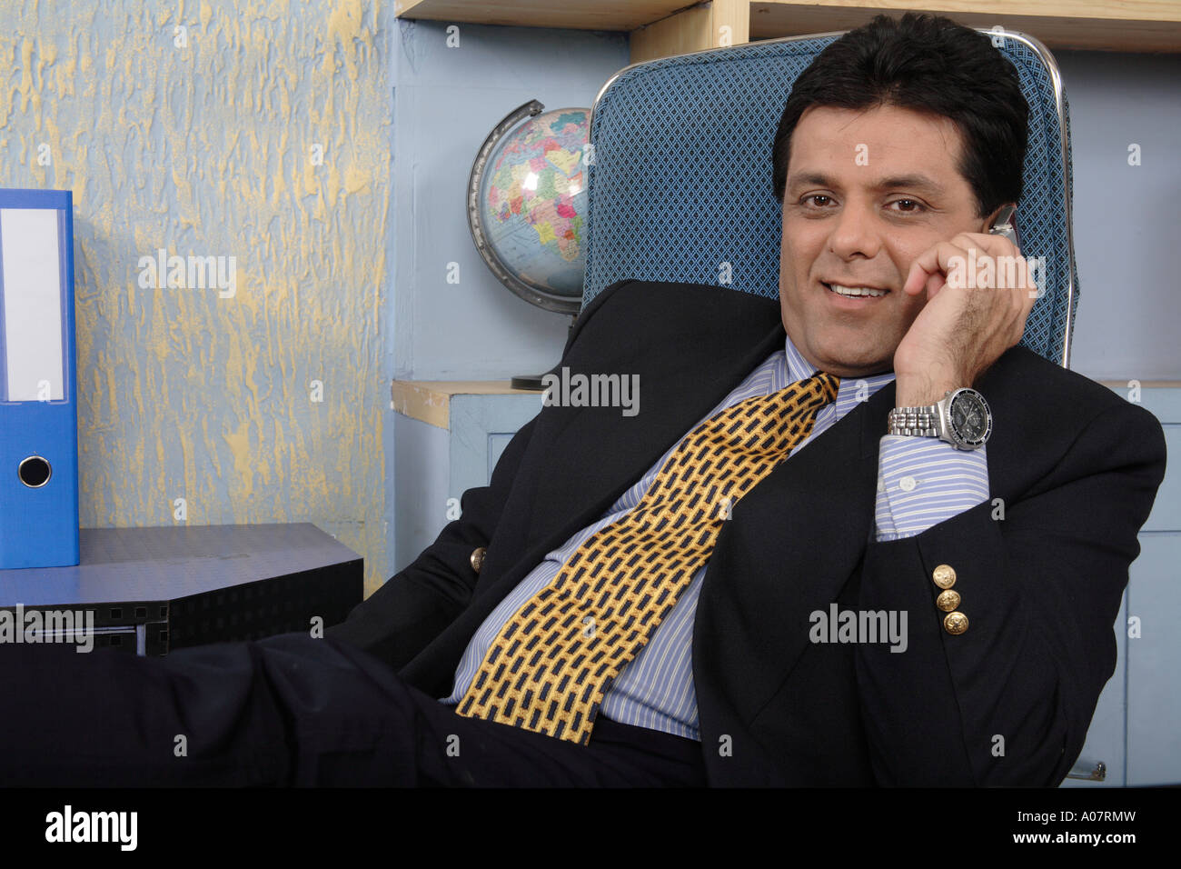 Ceo relaxing in office cabin hi-res stock photography and images - Alamy