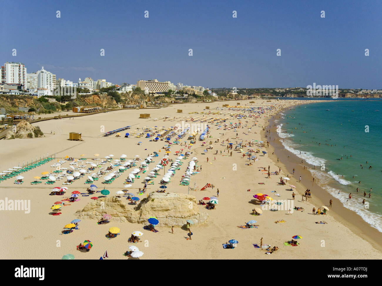 Praia da Rocha Beach and Town Stock Photo - Alamy
