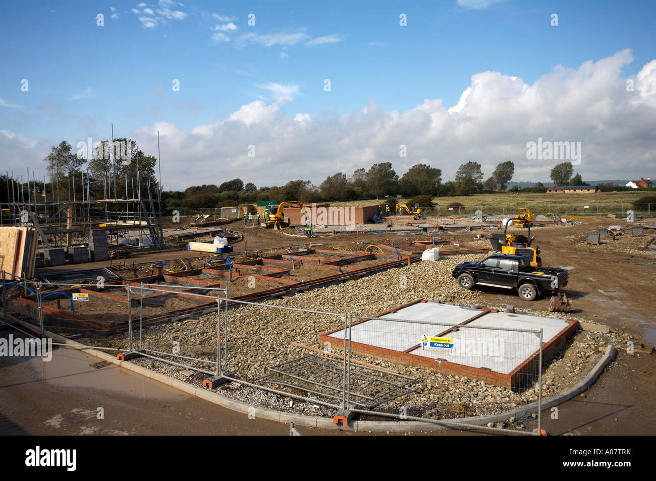 Green Field Housing Development Stock Photo - Alamy