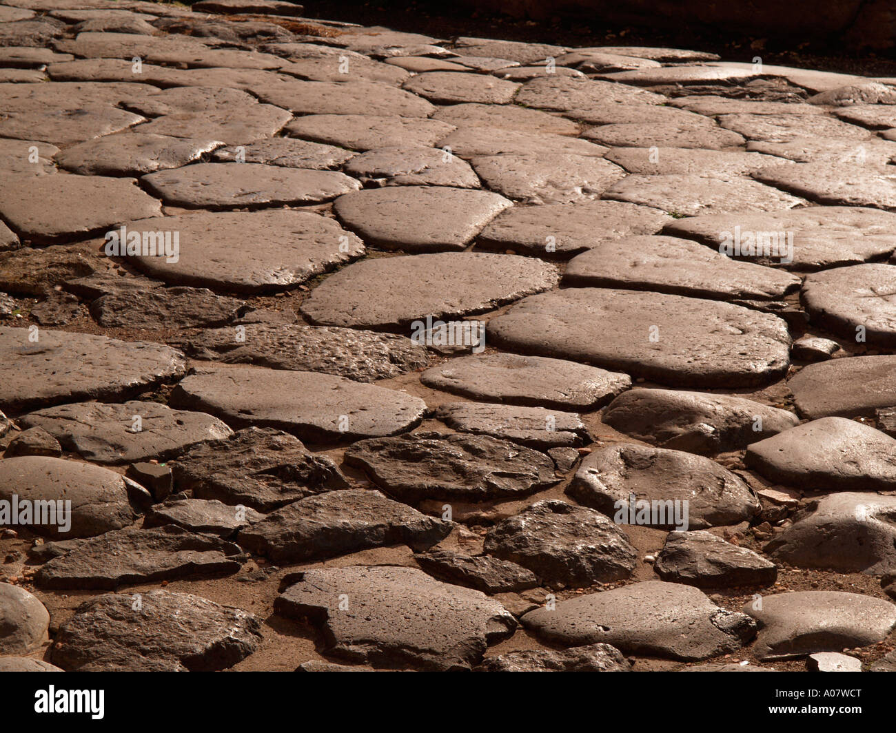 Roman Paving stones Stock Photo - Alamy