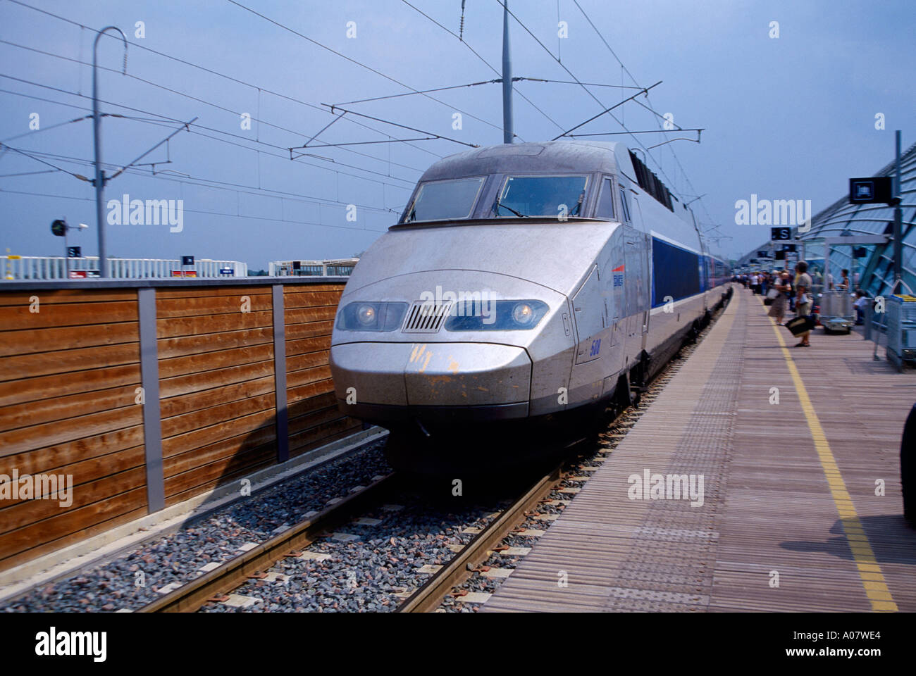 Avignon France TGV Station with Train at Platform Stock Photo - Alamy