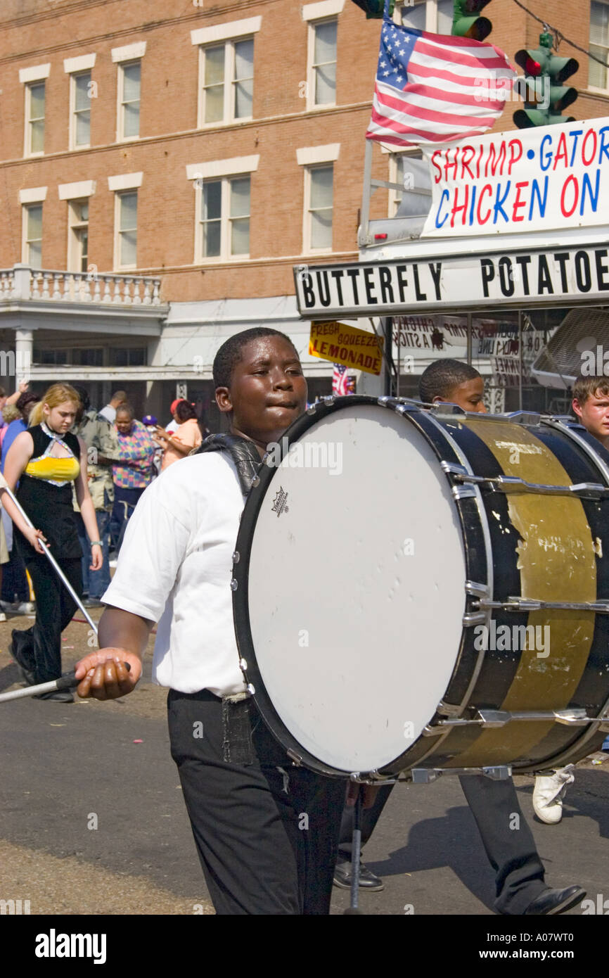 Drummer marching in parade Stock Photo - Alamy