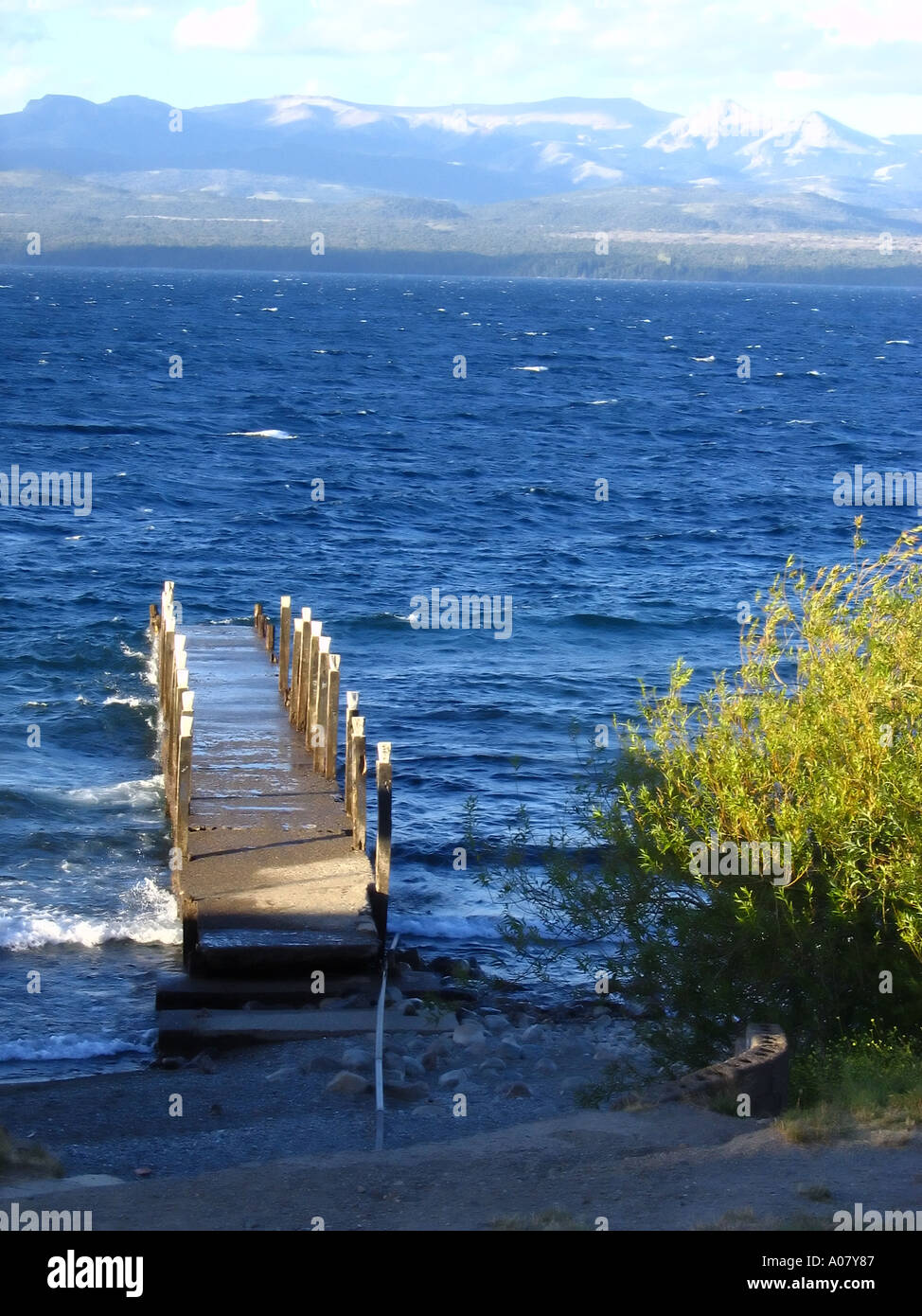 lago Nahuel Huapi, lake in San Carlos de Bariloche, Patagonia ...