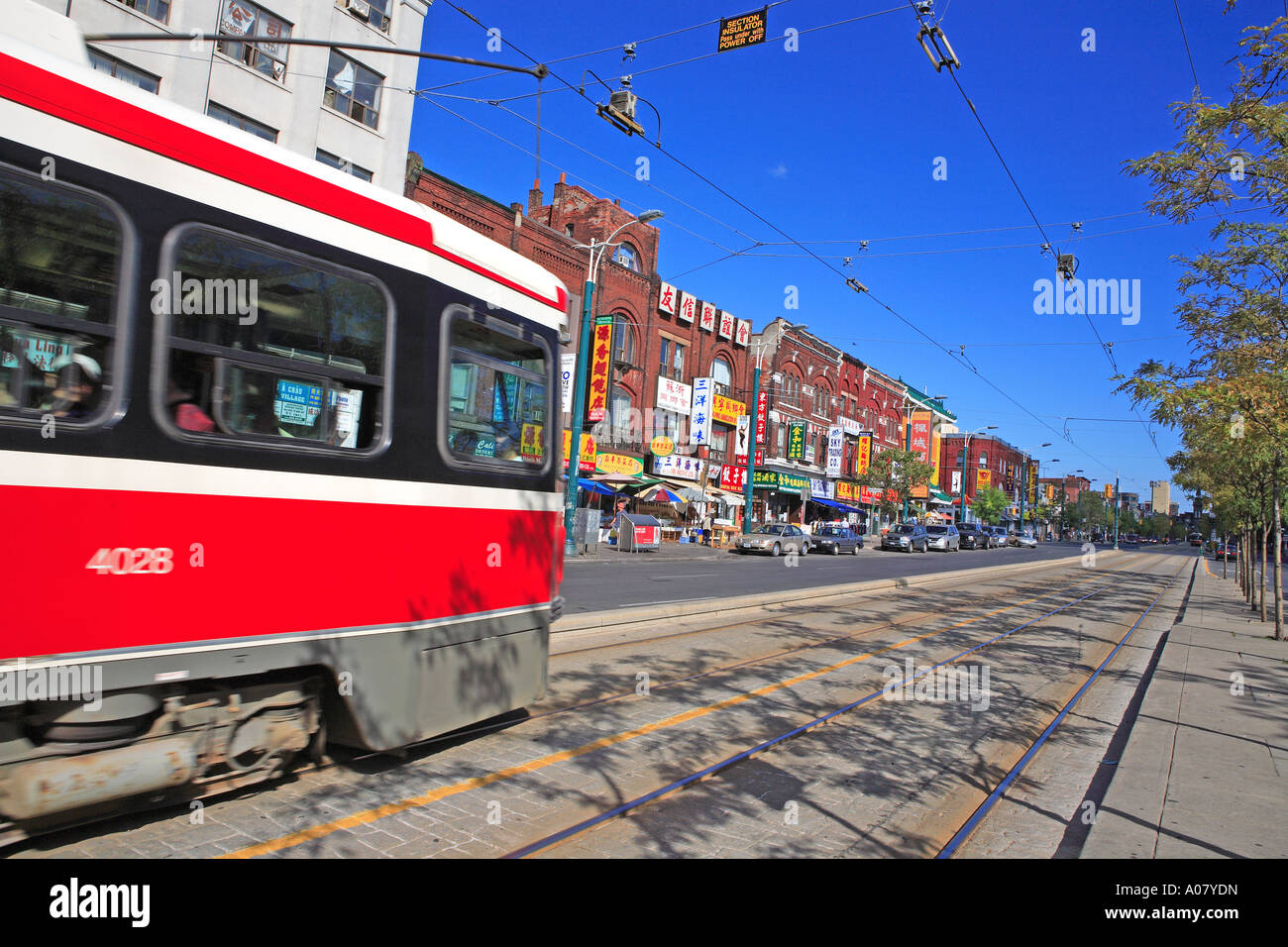 Toronto, Tram, Chinatown Stock Photo - Alamy