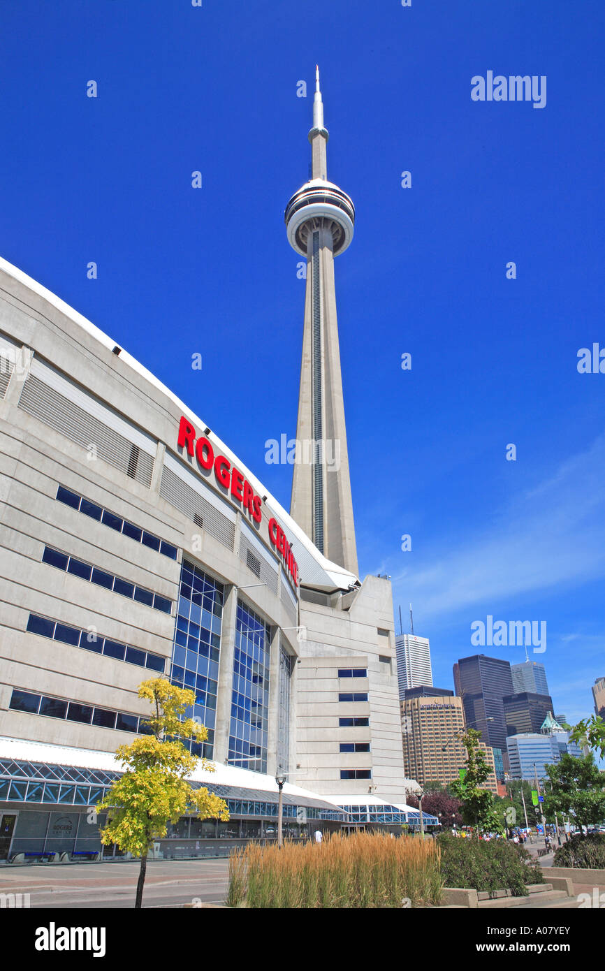 Toronto, CN Tower And Skydome Stock Photo - Alamy