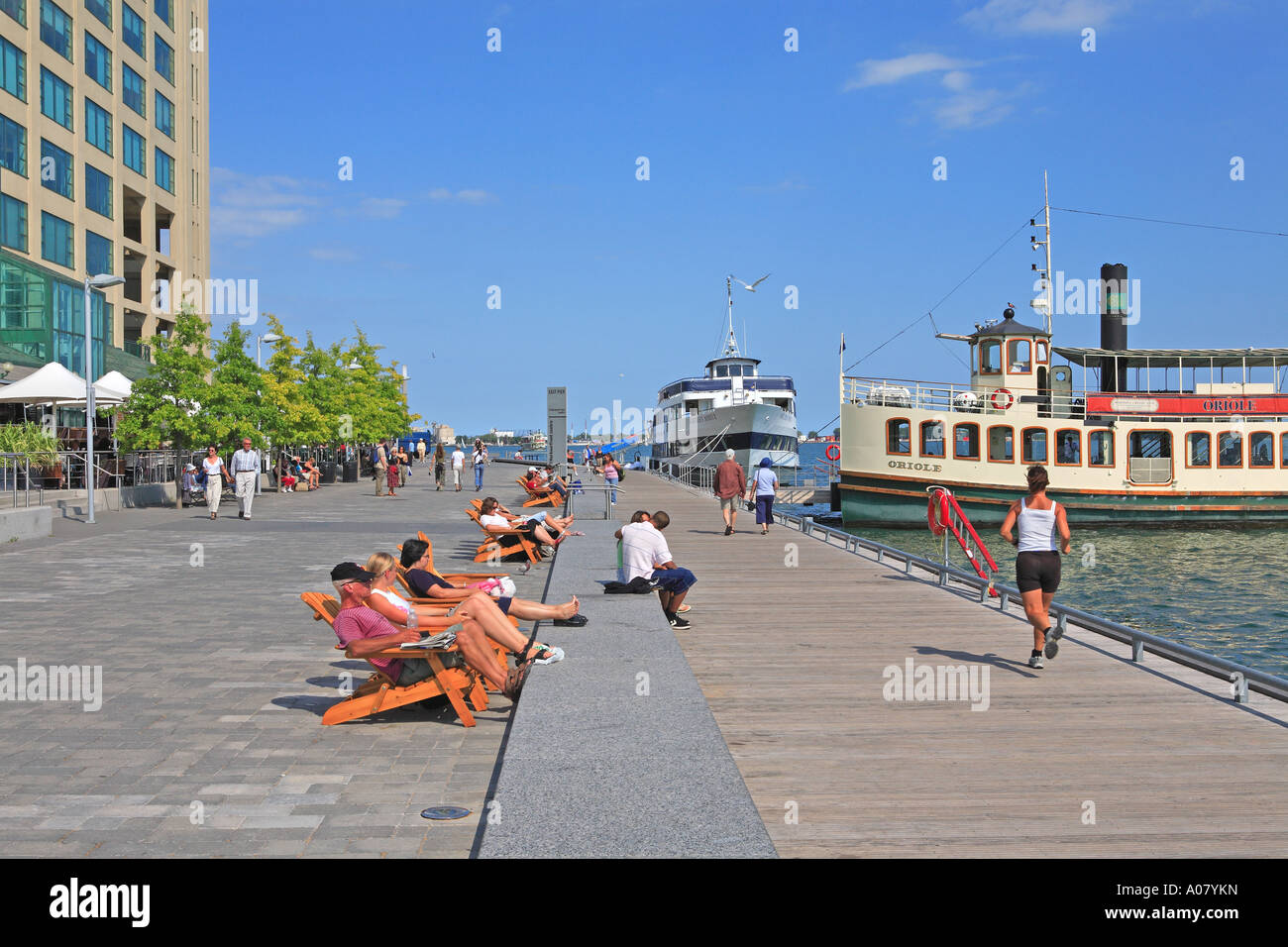 Toronto, Queen's Quay Stock Photo - Alamy