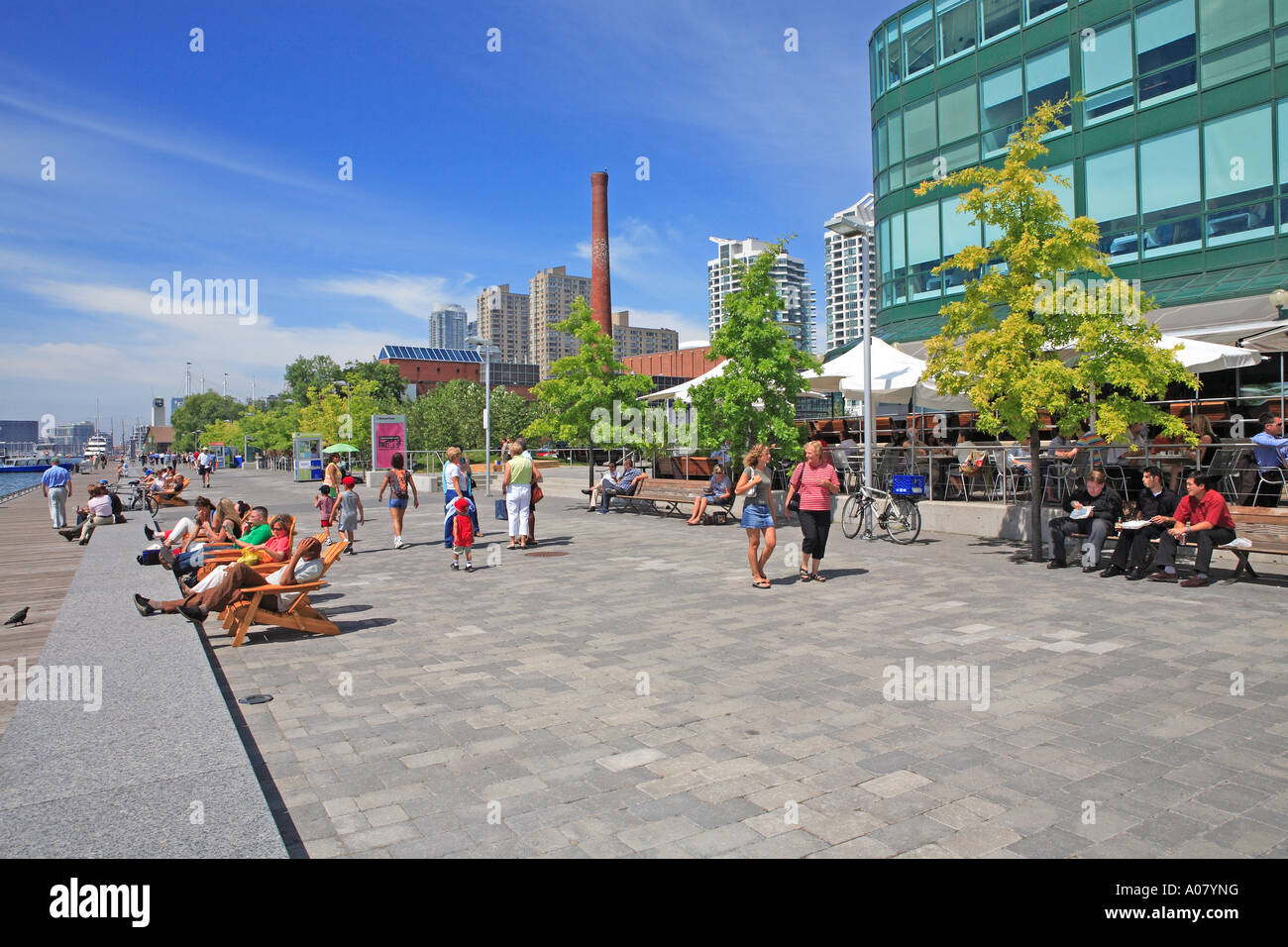 Toronto, Queen's Quay Stock Photo - Alamy