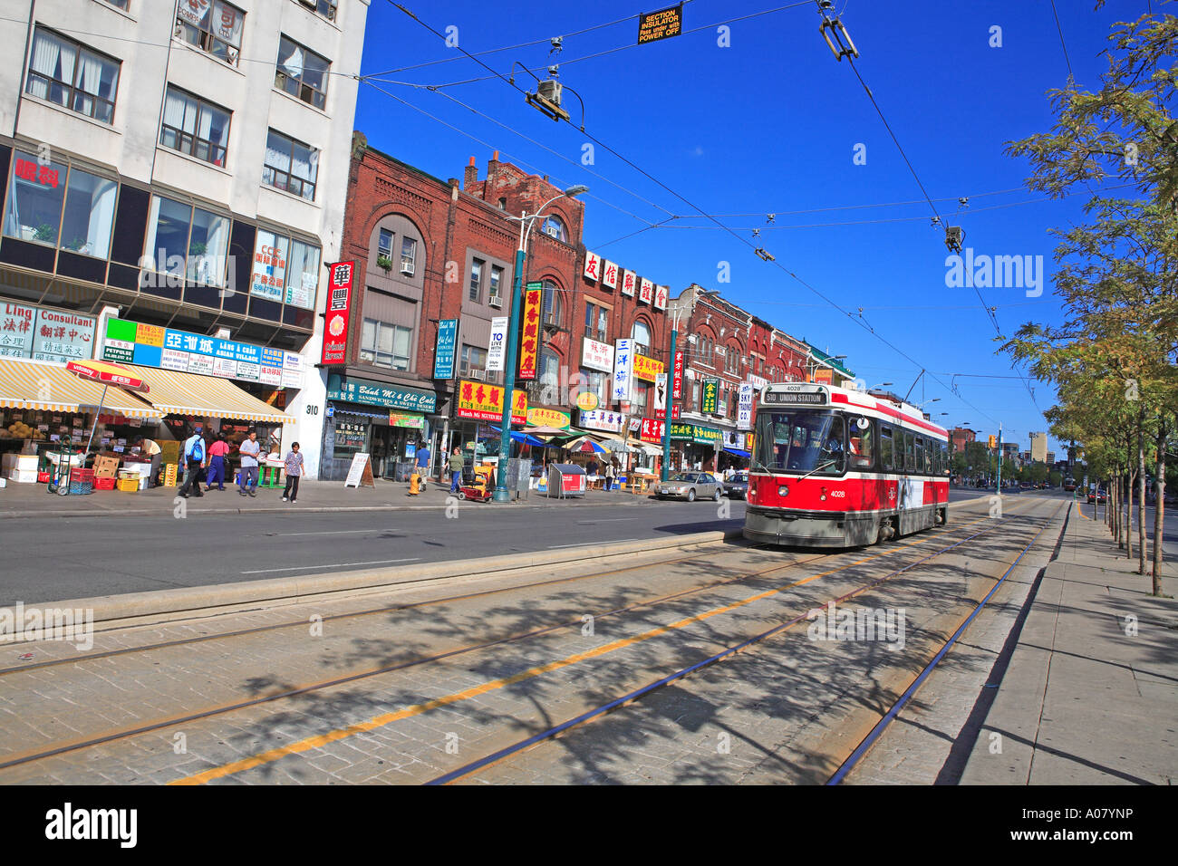 Toronto, Tram, Chinatown Stock Photo - Alamy