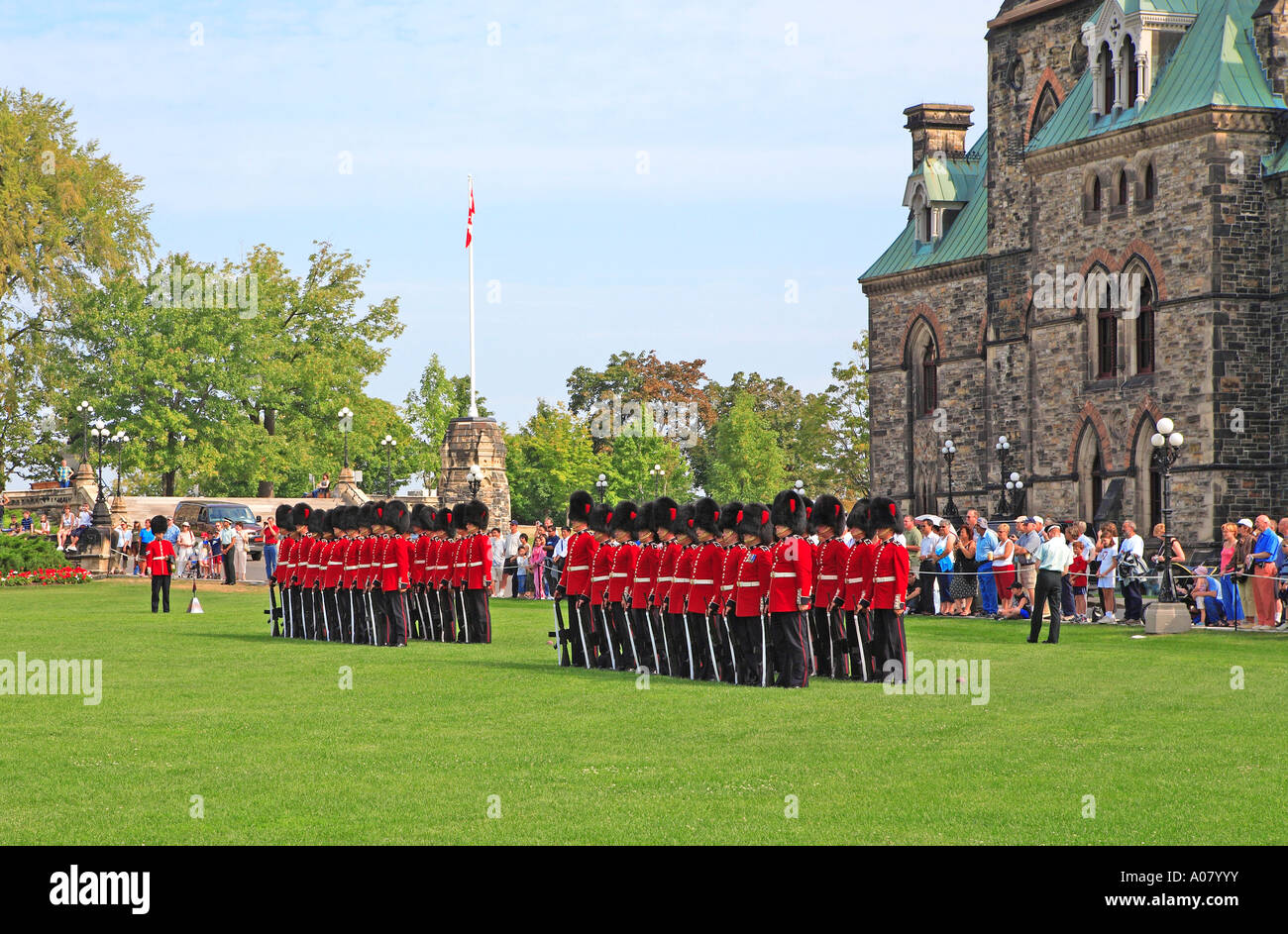 Ottawa, Changing Of The Guard, Parliament Stock Photo - Alamy